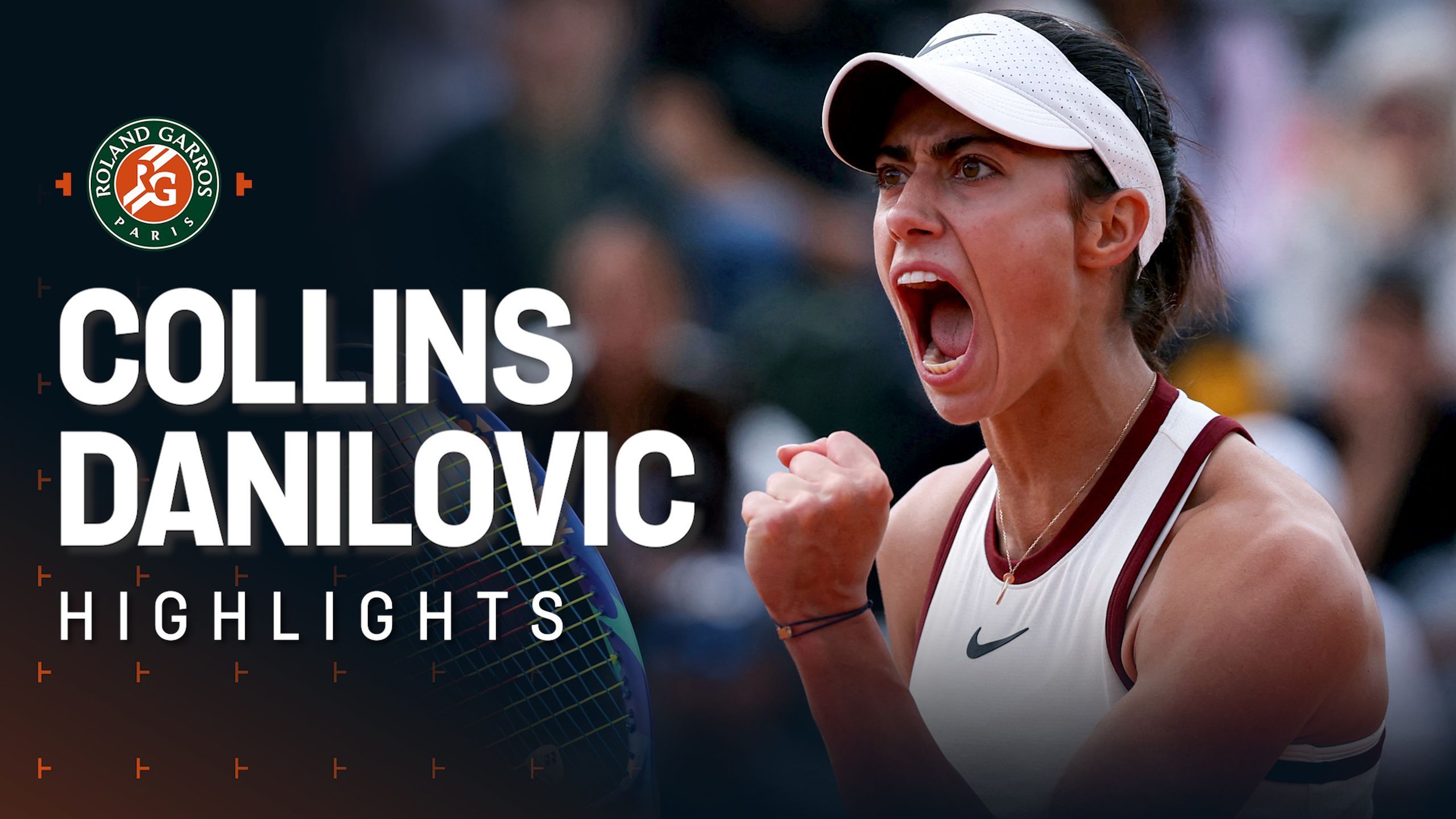 Danielle Collins - Olga Danilovic - Roland Garros highlights - Tennis ...