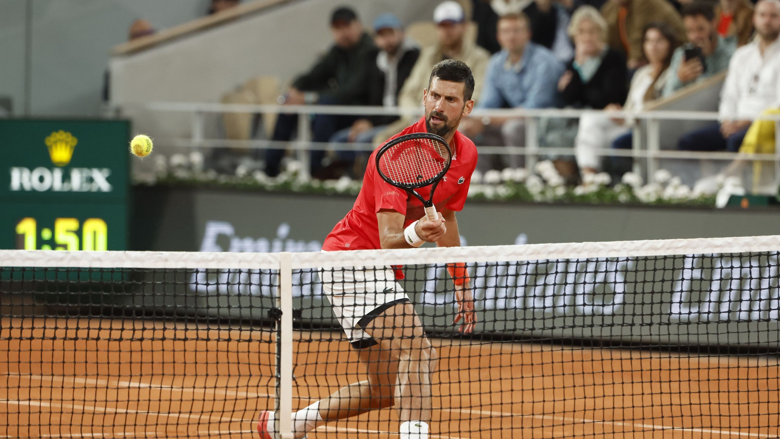 French Open: Watch Novak Djokovic produce sublime drop shot to win ...