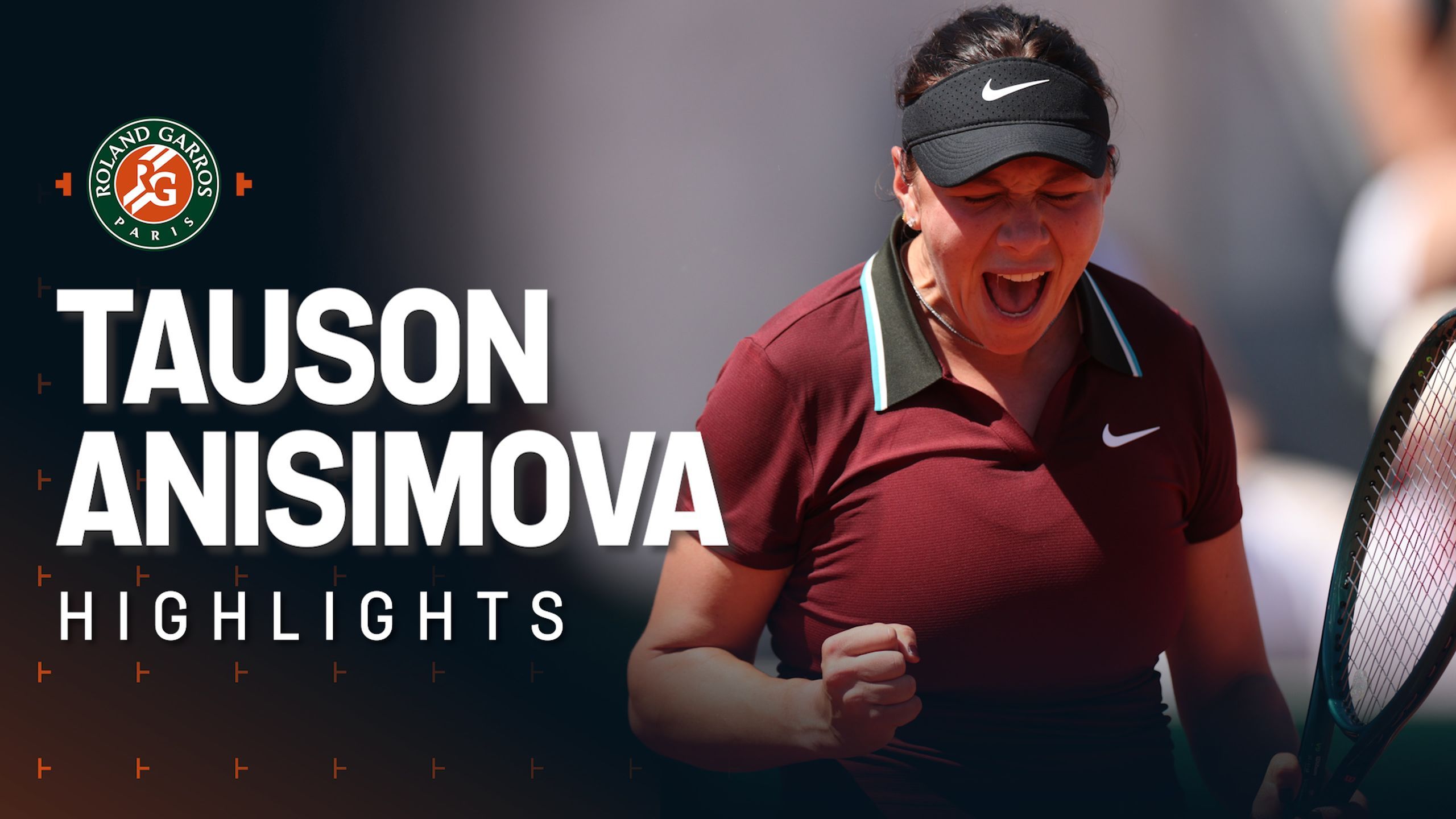 Clara Tauson - Amanda Anisimova - Roland Garros highlights - Tennis ...