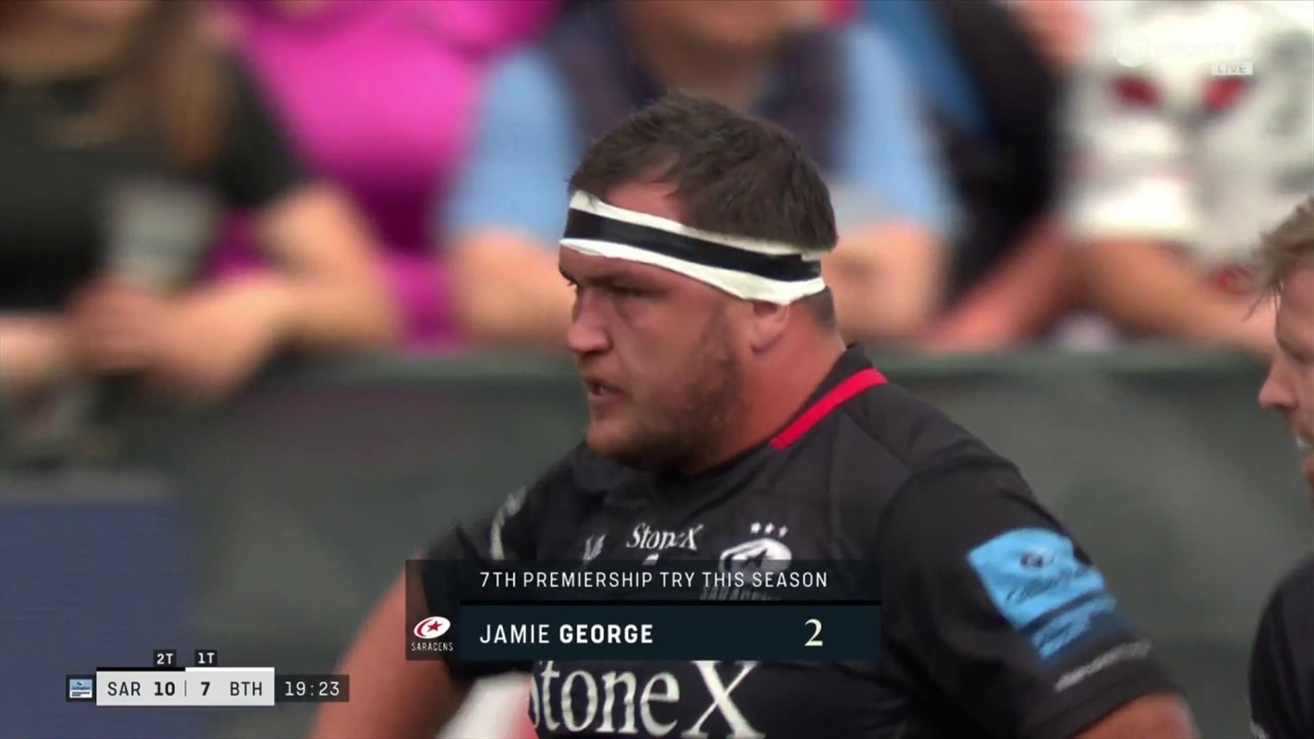 Jamie George delivers ‘textbook’ try as Saracens bounce back to lead ...
