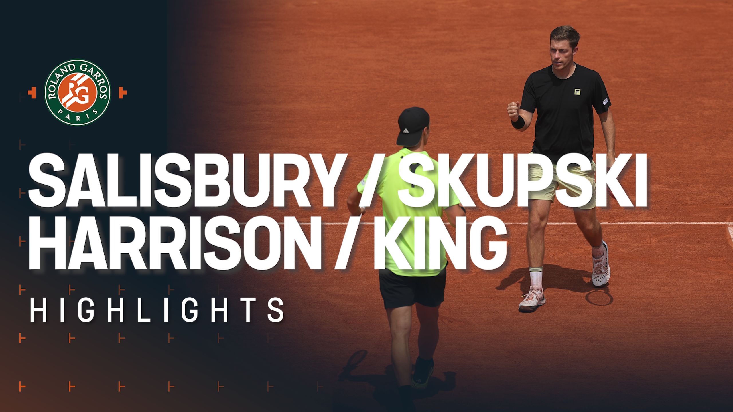 Salisbury J. / Skupski N. - Harrison C. / King E. - Roland Garros ...