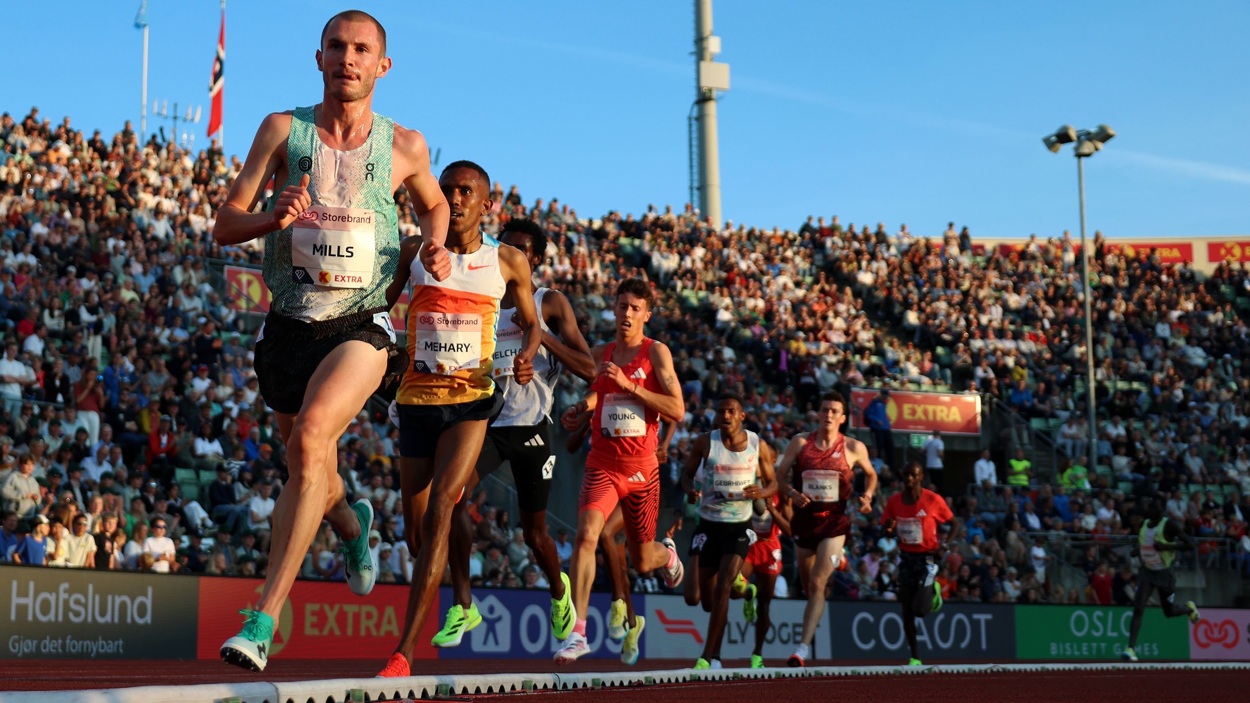 Diamond League Oslo: George Mills breaks Sir Mo Farah's British record ...