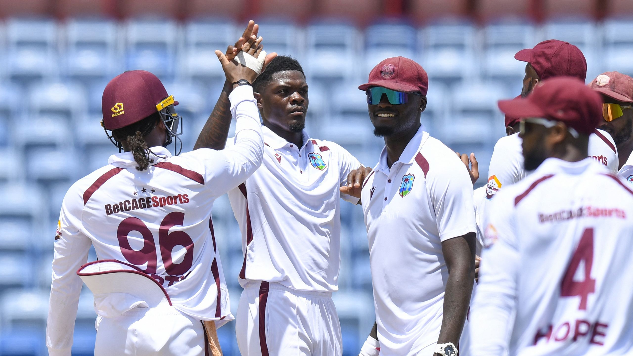 West Indies v Australia: Steve Smith dismissed after Anderson Phillip ...