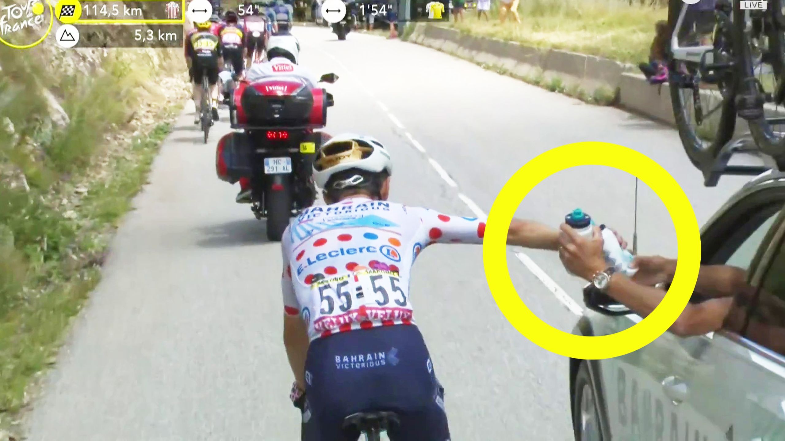 Tour de France 2025: Lenny Martinez’s triple 'sticky bottle' on queen ...