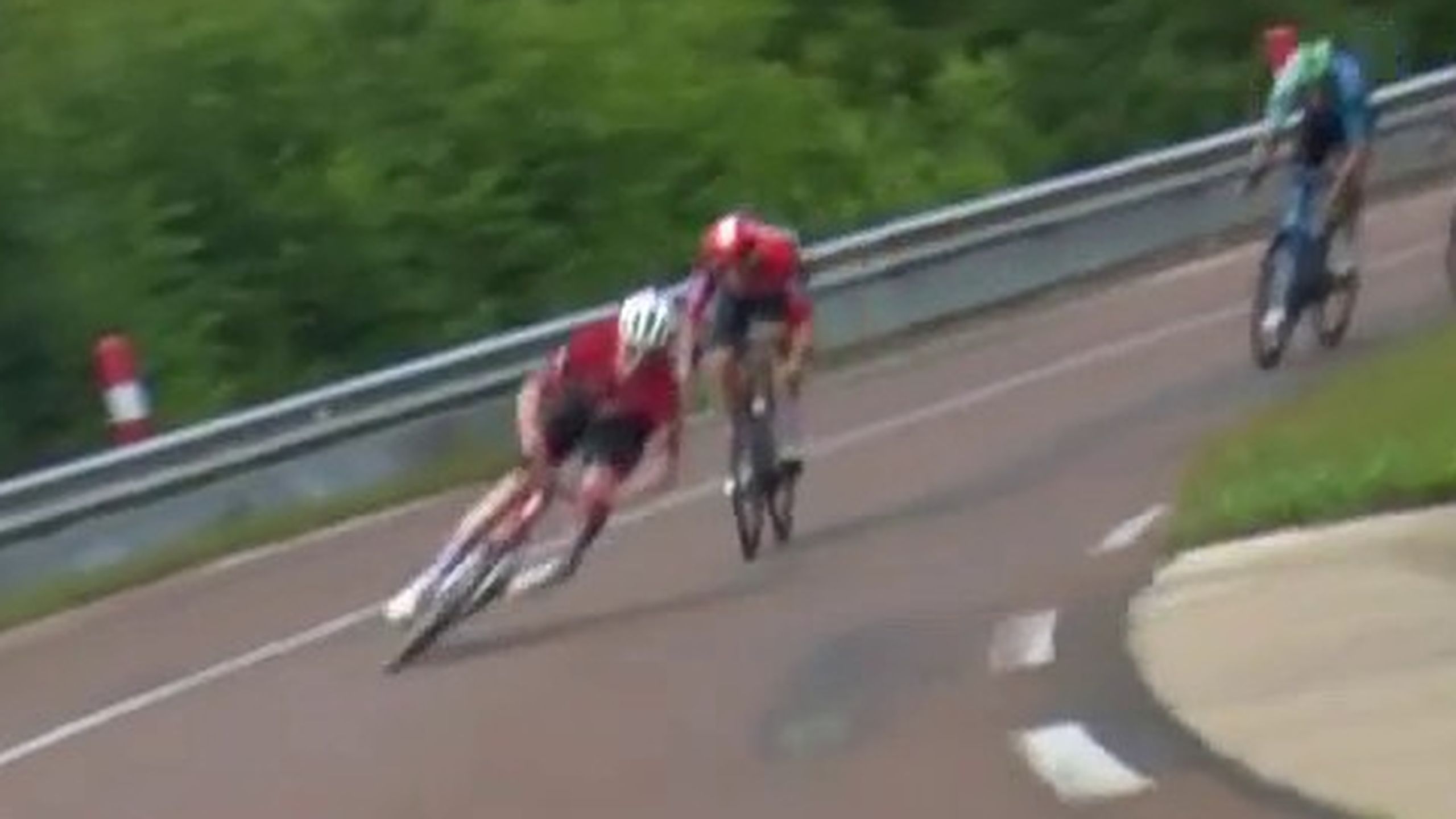 Tour de France 2025: Commentators gasp as Mauro Schmid 'double wheel ...