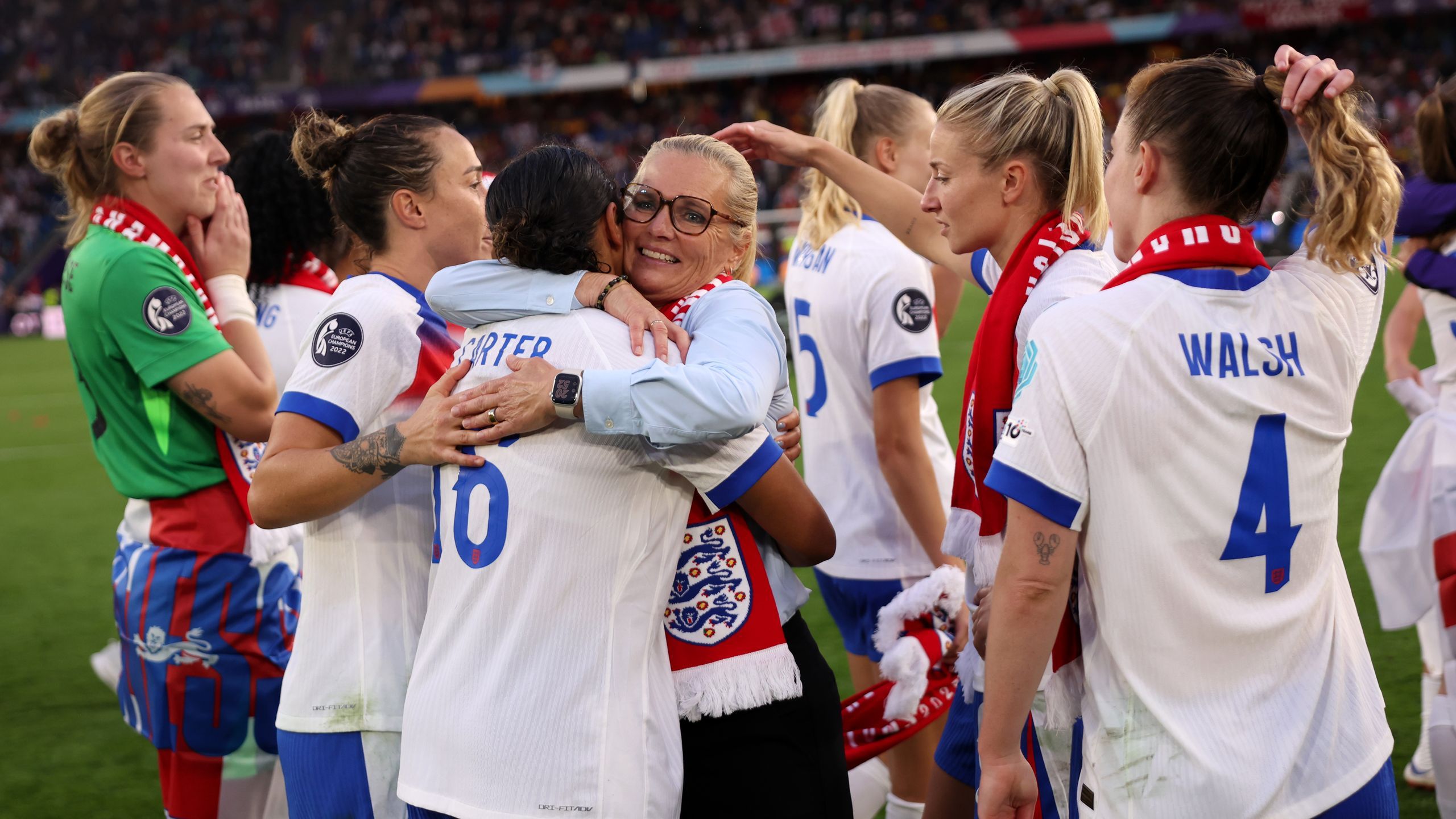 Four England players make UEFA Team of the Tournament after retaining ...