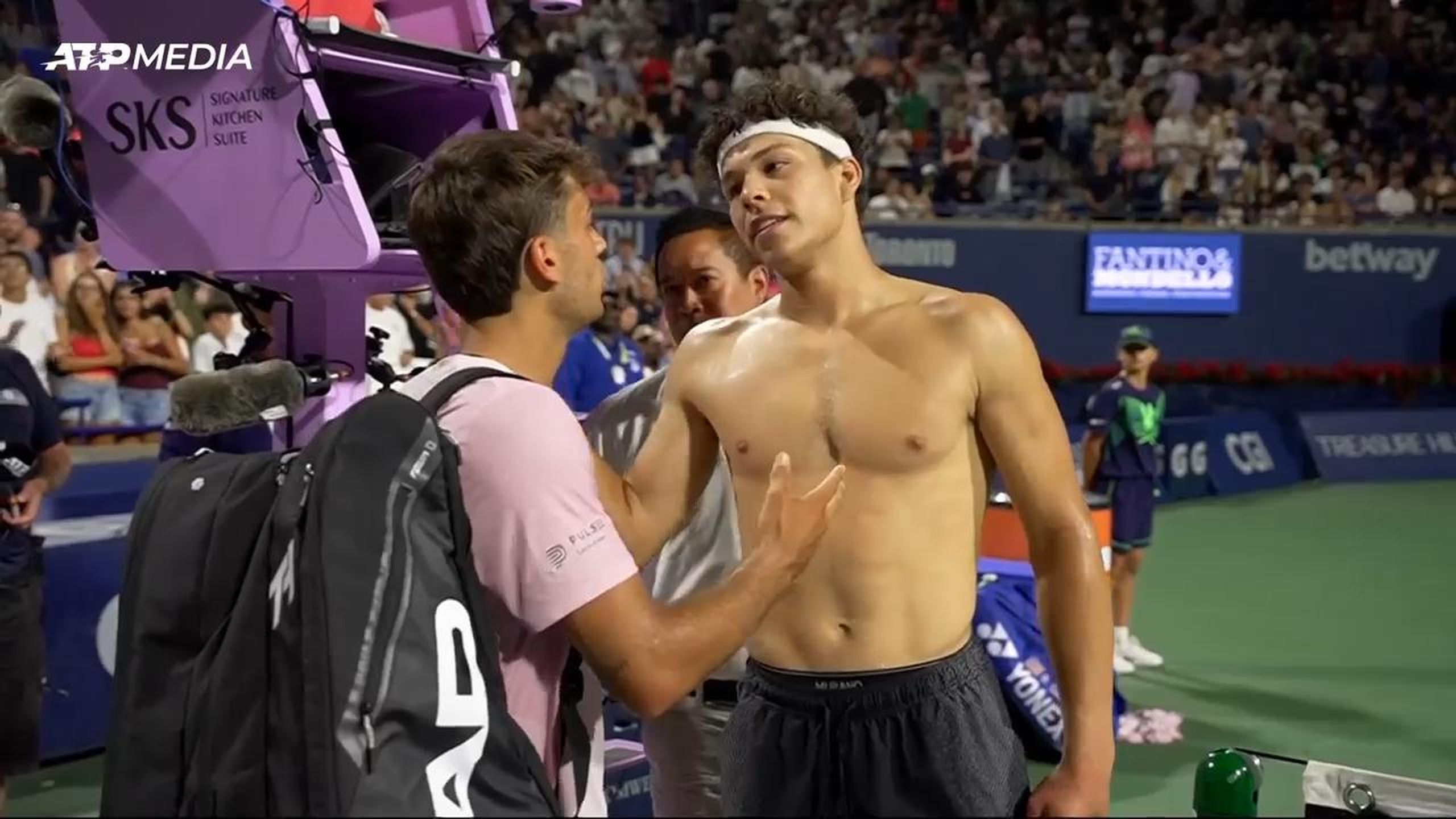 WATCH - Ben Shelton and Flavio Cobolli continue heated argument after fiery match finishes ...