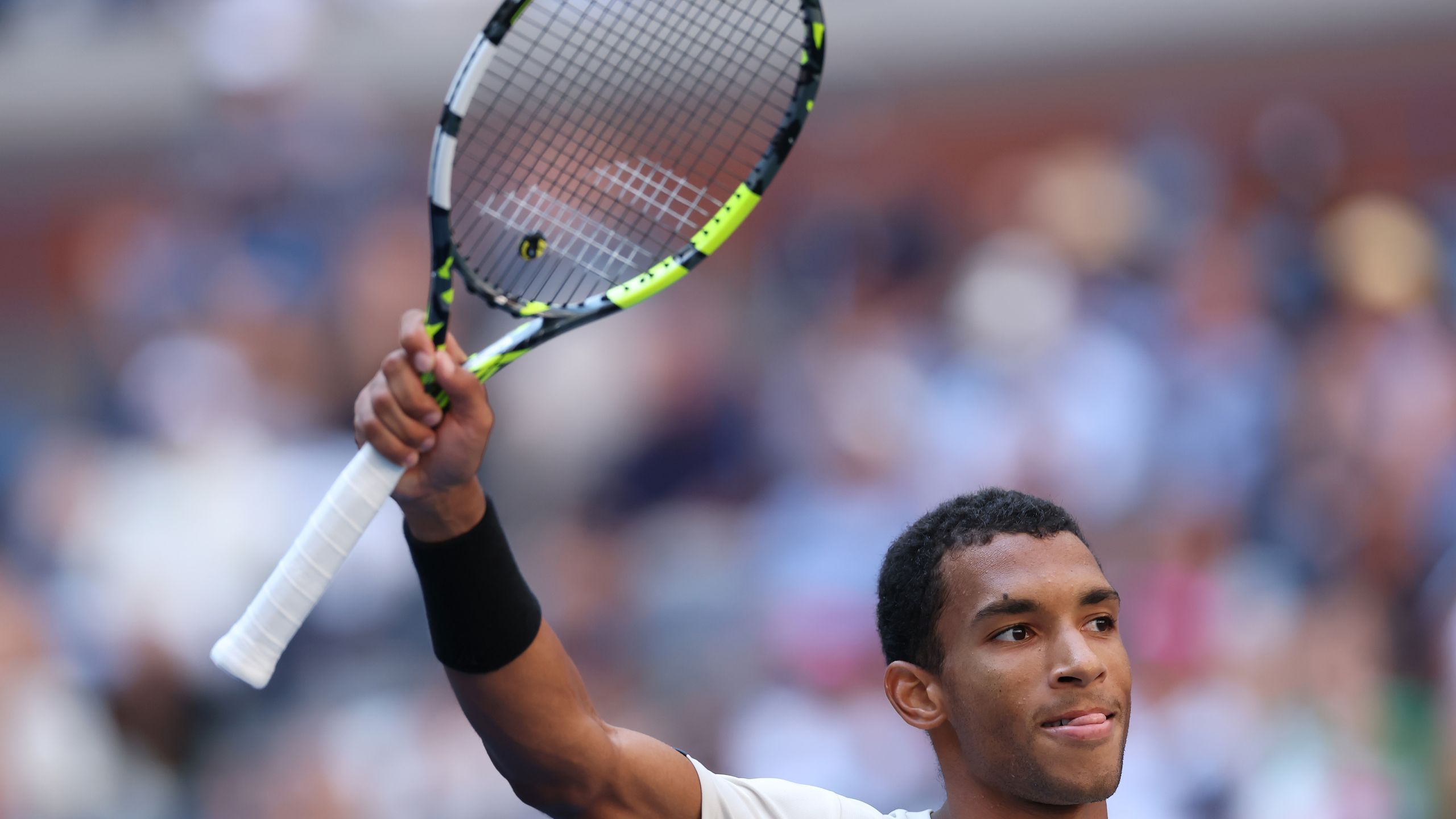 Felix Auger-Aliassime admits to having 'lots of nerves' after fighting back to beat Alex de ...
