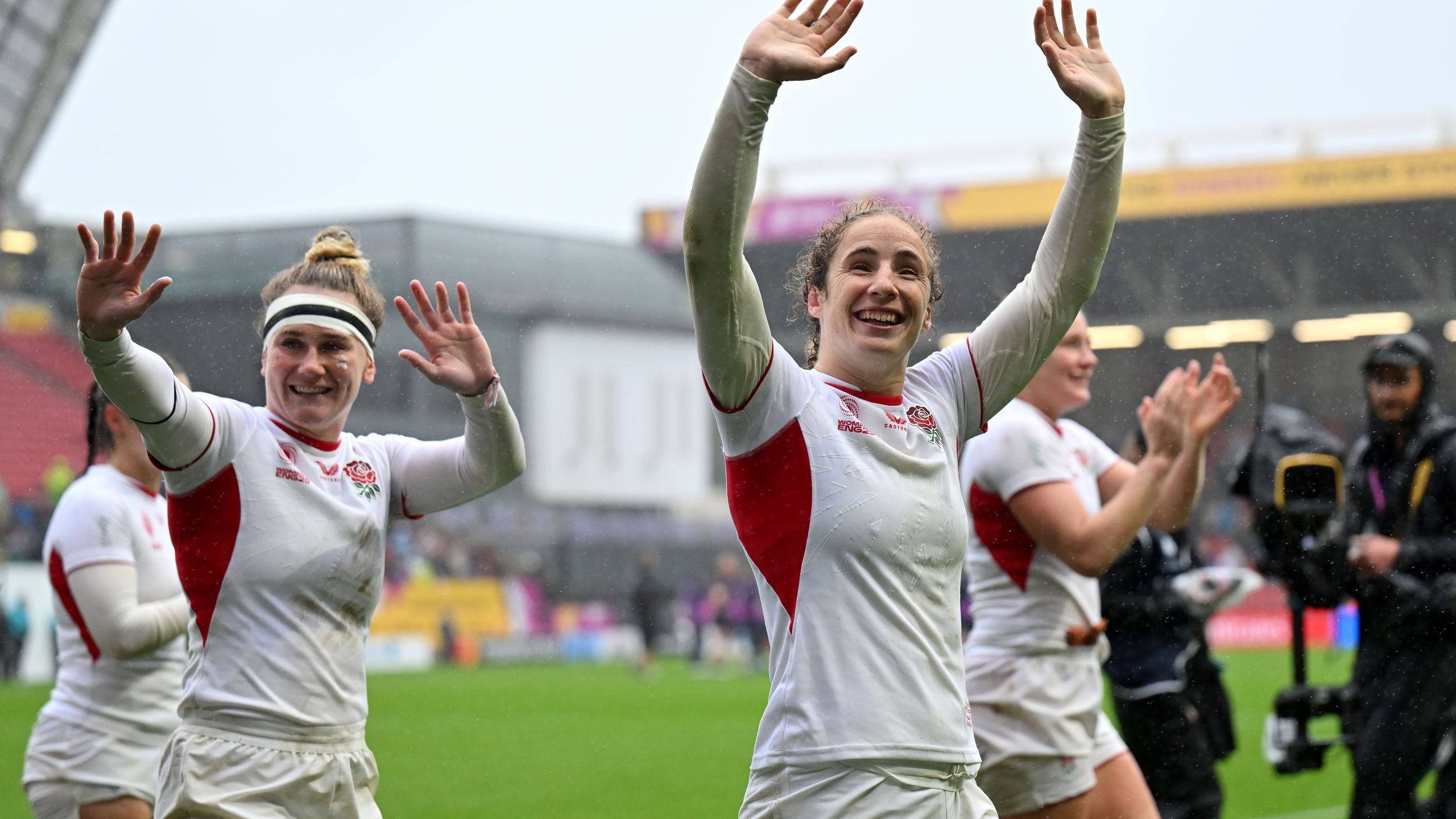 Highlights: England and France progress to Women's Rugby World Cup semi ...