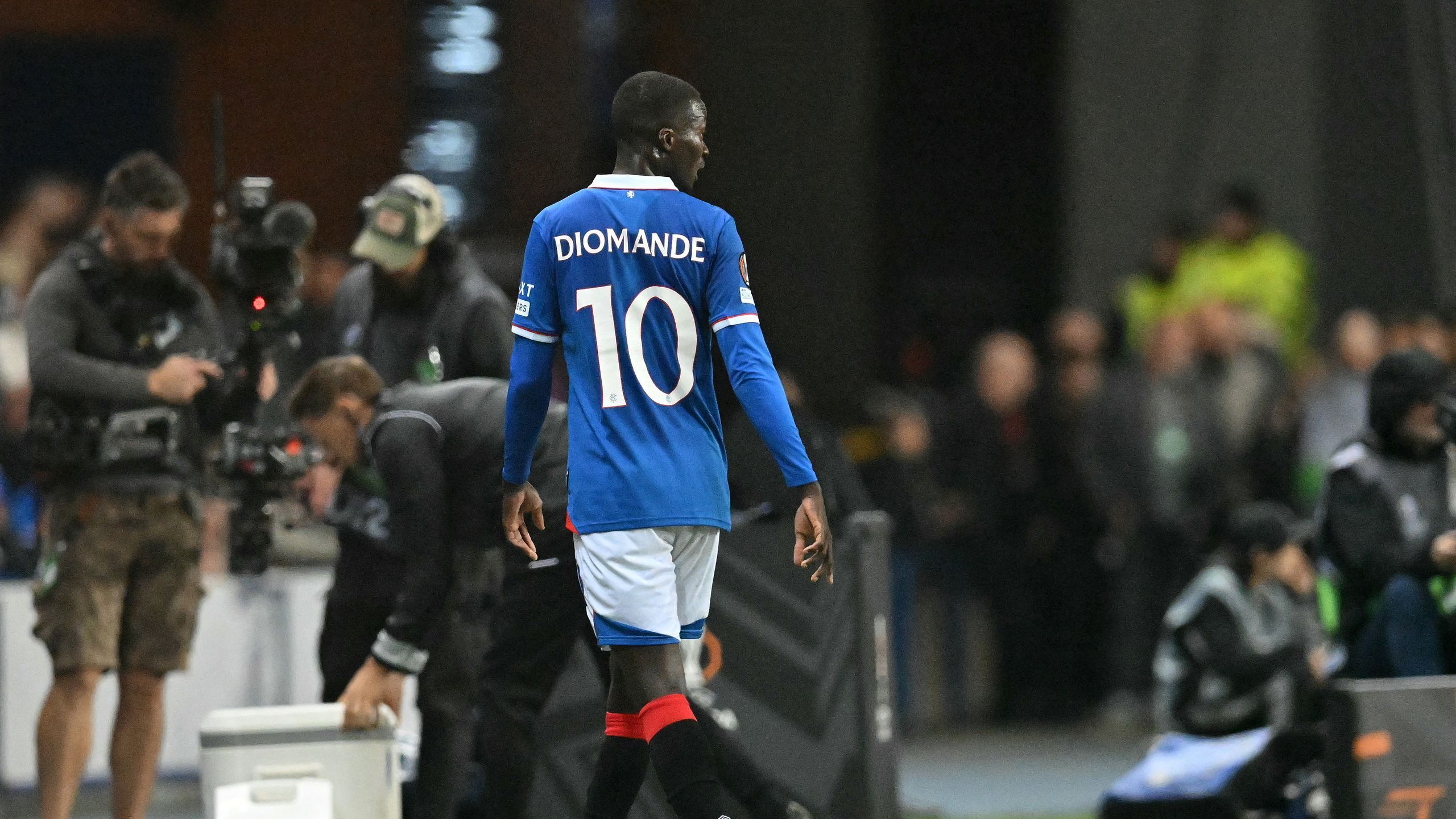 Mohammed Diomande shown STRAIGHT red card as Rangers down to 10 men ...