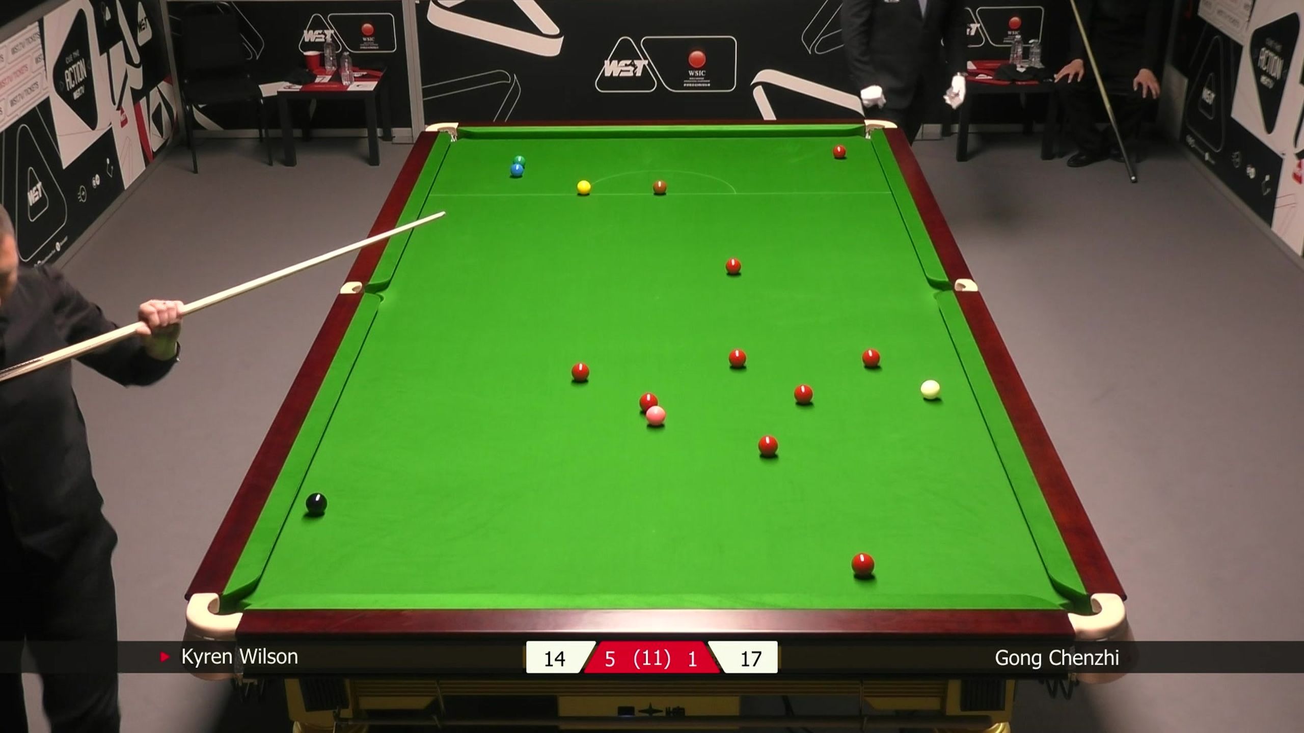 Watch Kyren Wilson bites cue frustration during International ...
