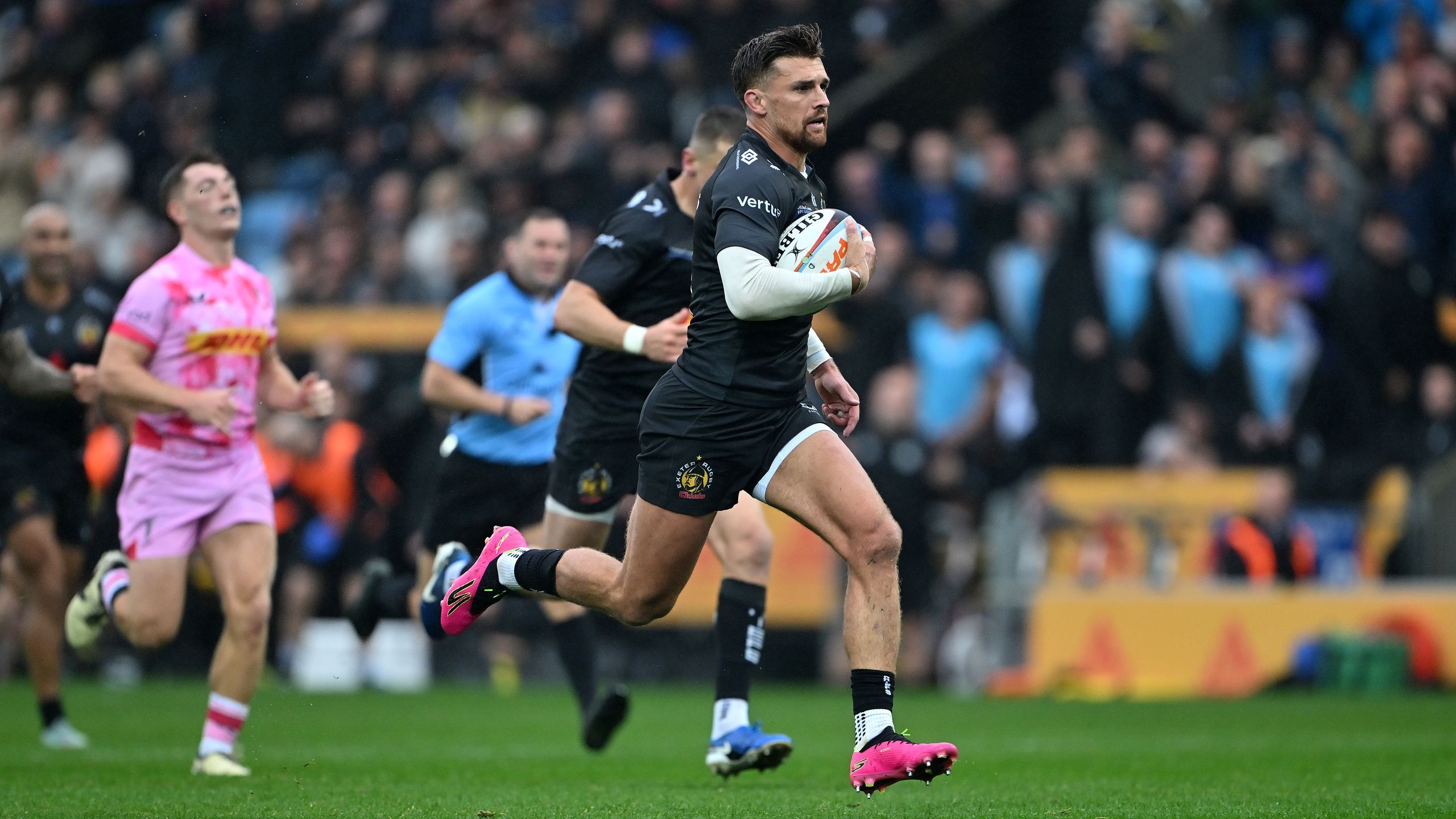 'Only gonna be one result' - Henry Slade in the clear to score second ...