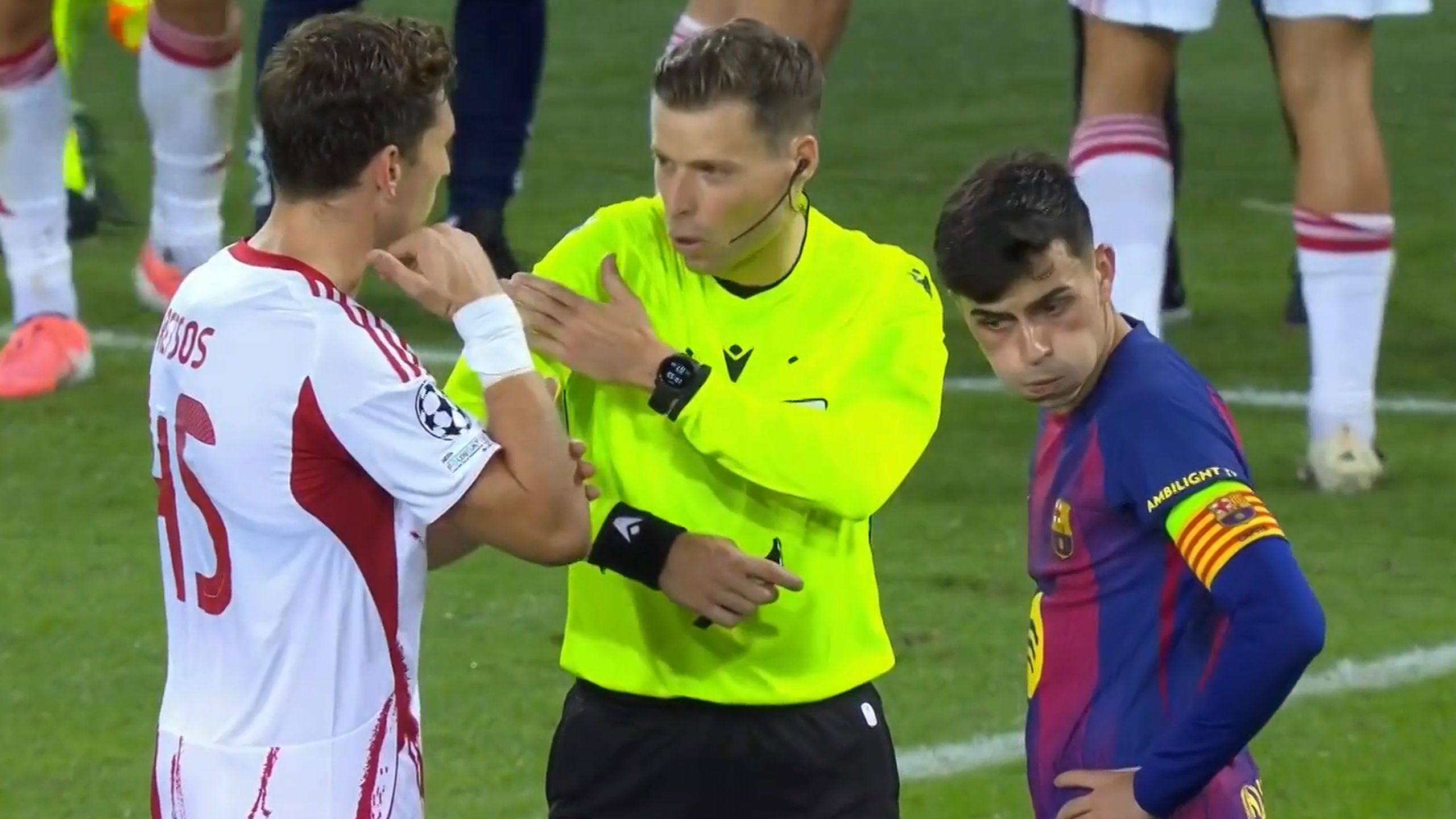 VAR controversy explained: Why Olympiacos goal was disallowed against ...