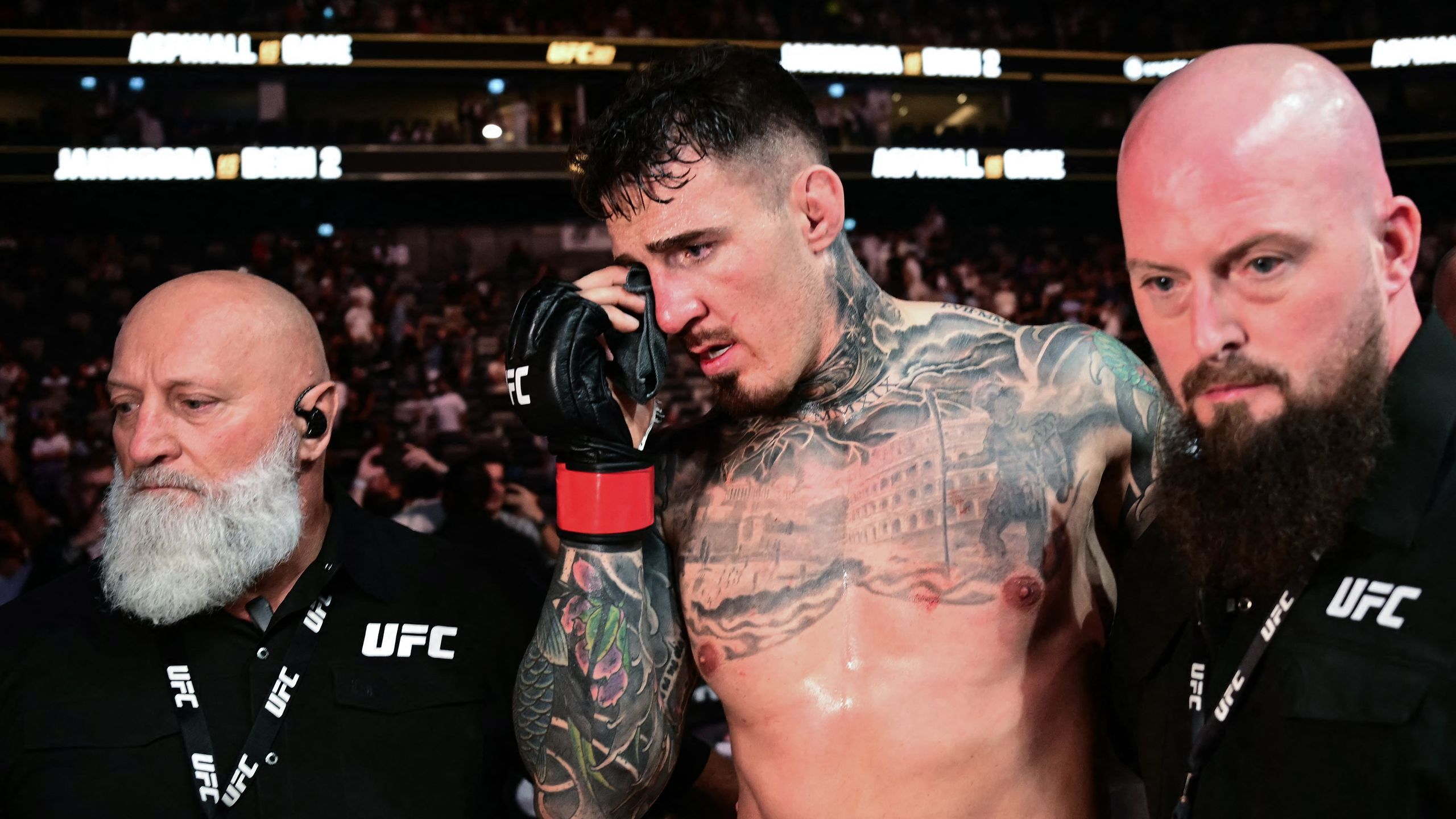 UFC 321: Tom Aspinall p***** off’ with Ciryl Gane, booing fans after ...