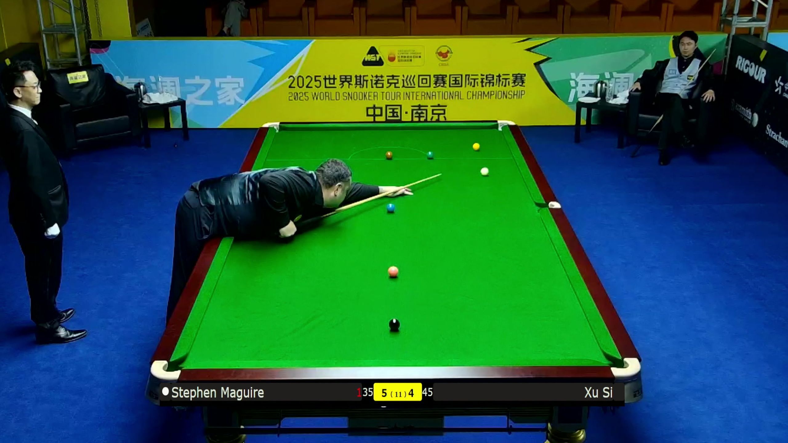 Stephen Maguire wraps up the win against Xu Si at International ...