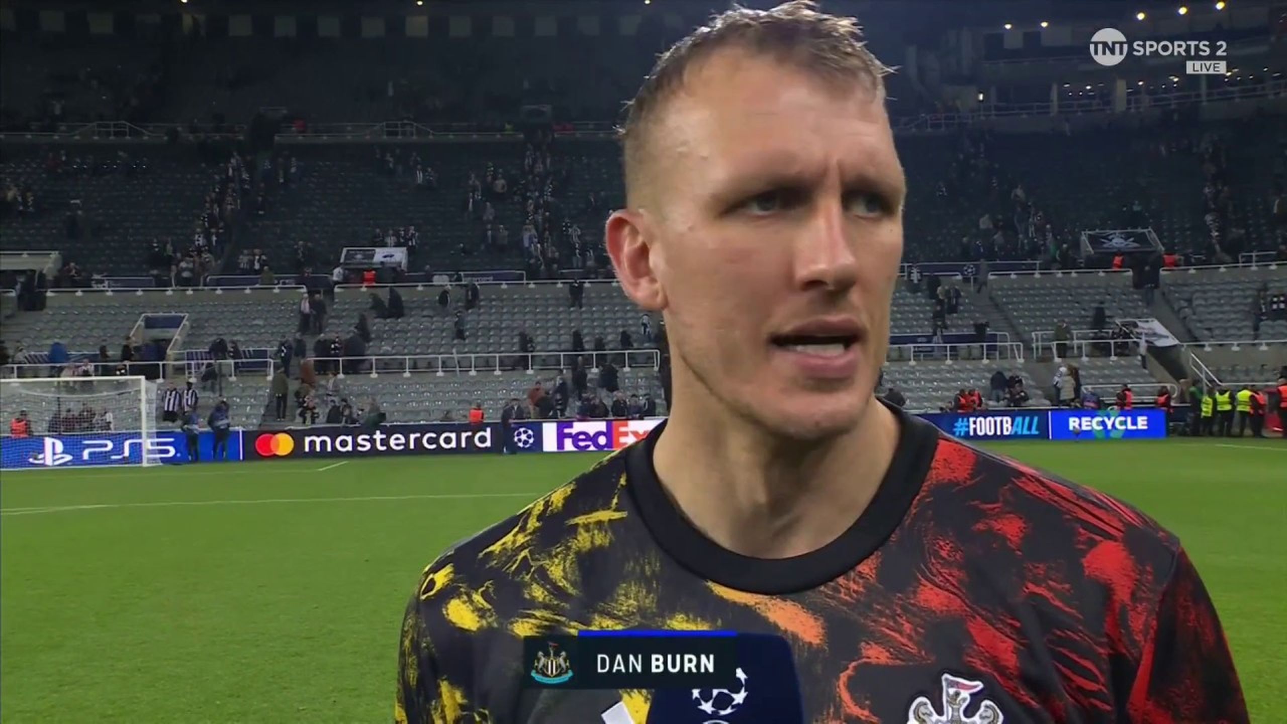 Dan Burn on remarkable header for Newcastle in UEFA Champions League ...