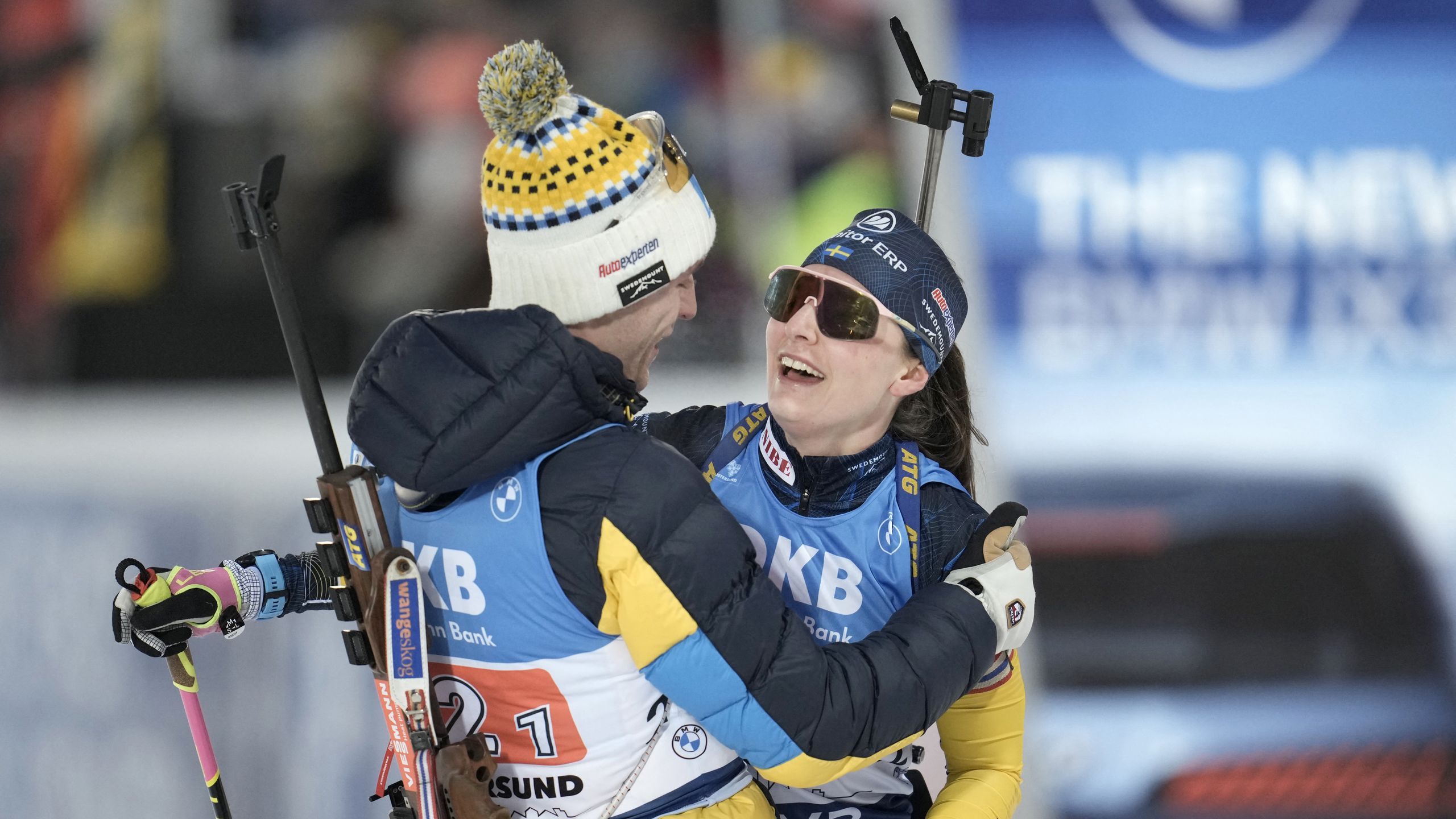 Sebastian Samuelsson, Ella Halvarsson lead Sweden to biathlon World Cup ...
