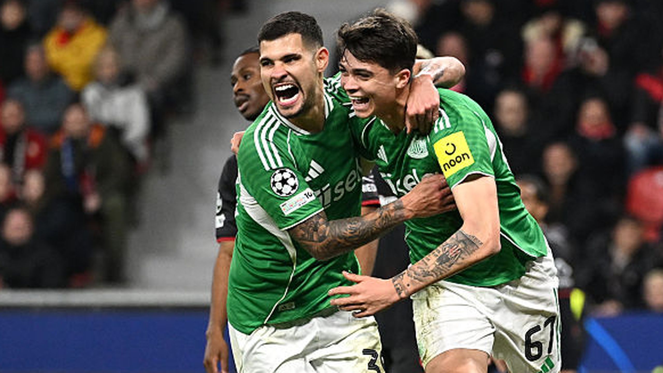 'Homegrown hero' Lewis Miley puts Newcastle into the lead against Bayer ...