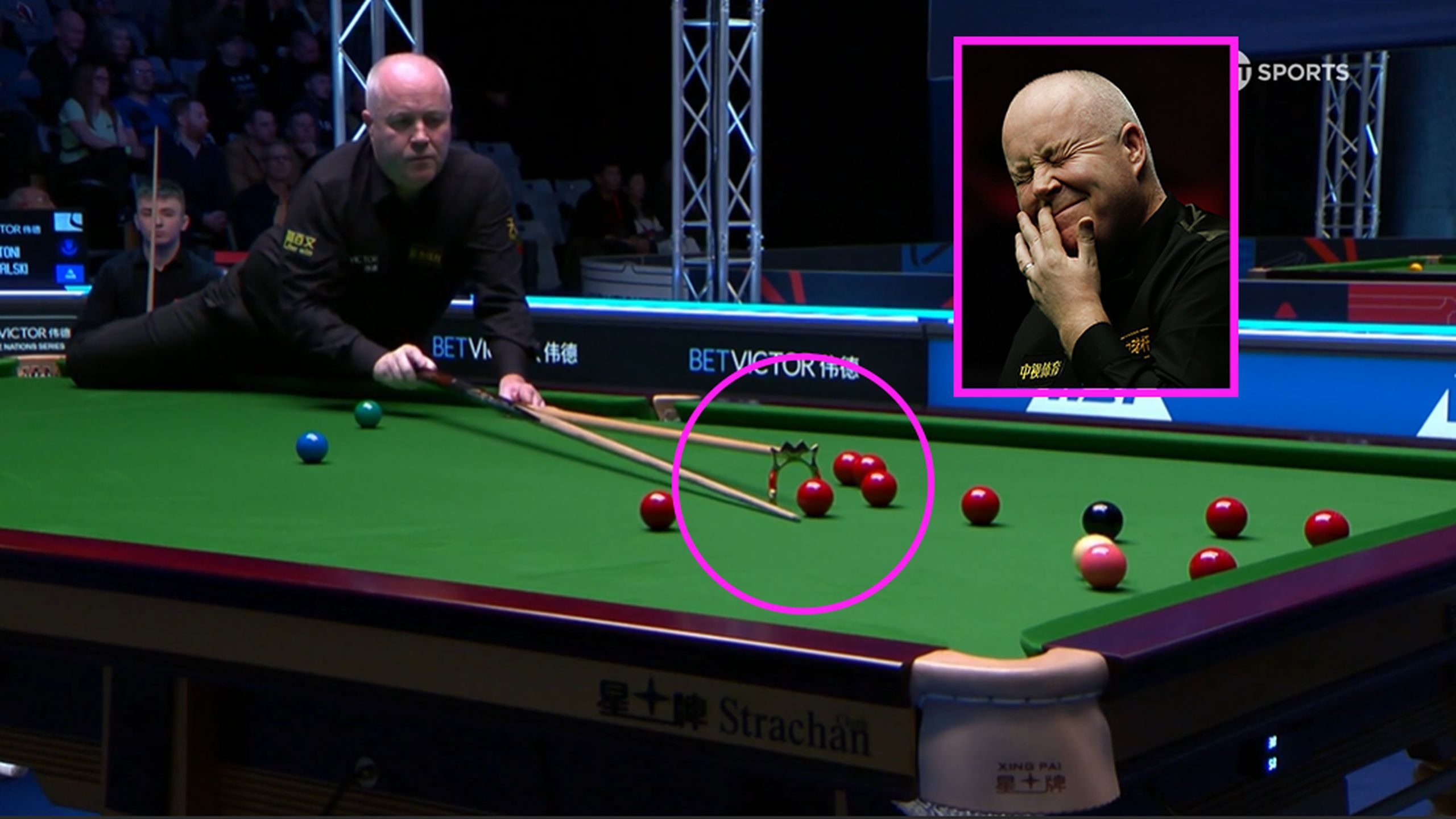 Neal Foulds in stitches over John Higgins' chaotic foul in Scottish ...