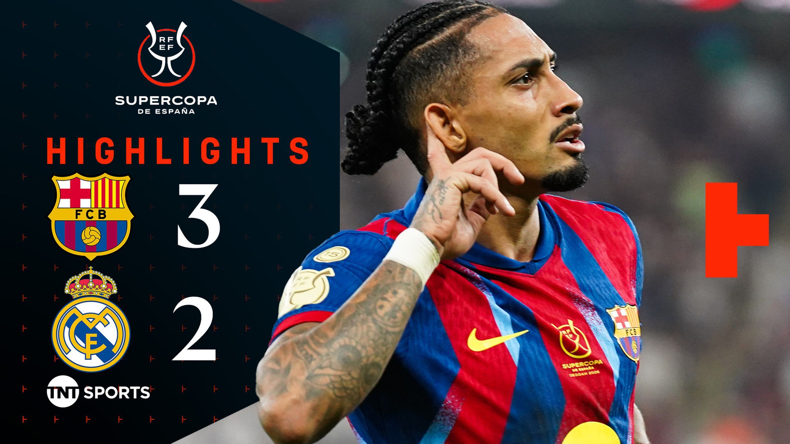 Barcelona v Real Madrid: Supercopa de Espana highlights as Raphinha ...