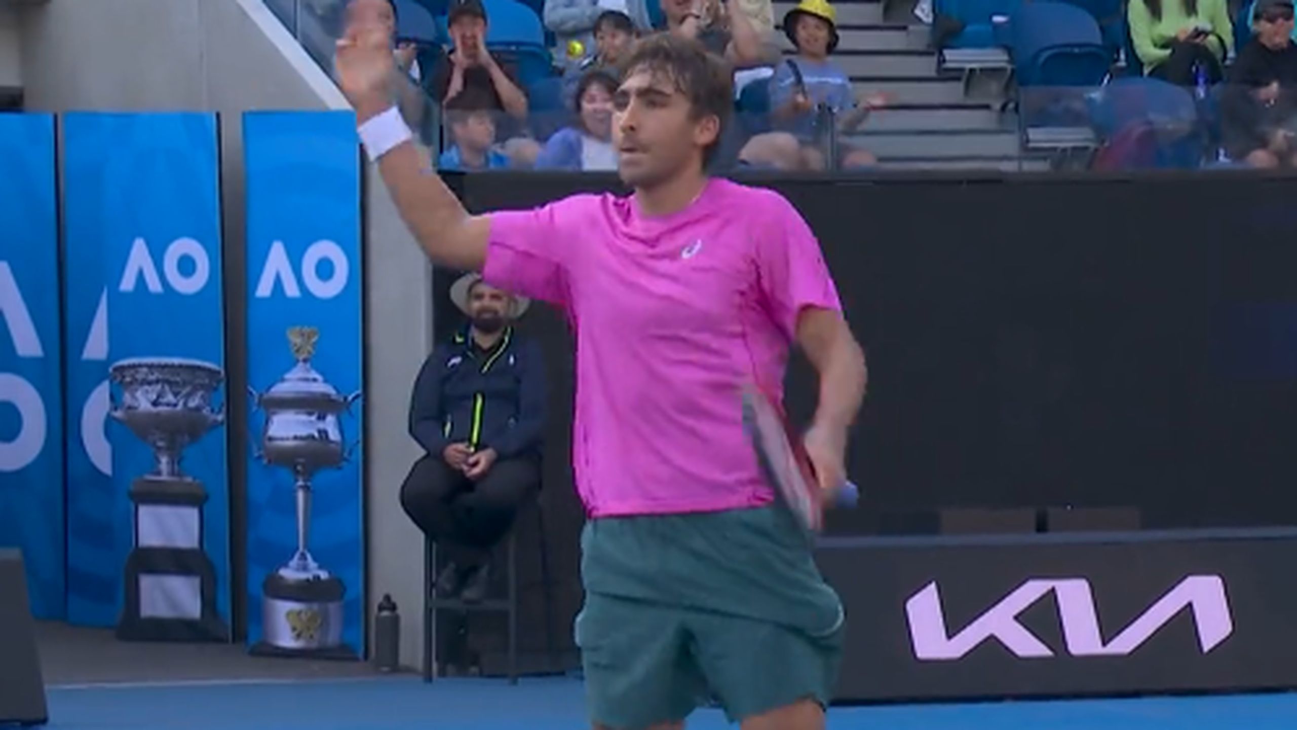 Tweener magic features in early contender for point of Australian Open ...