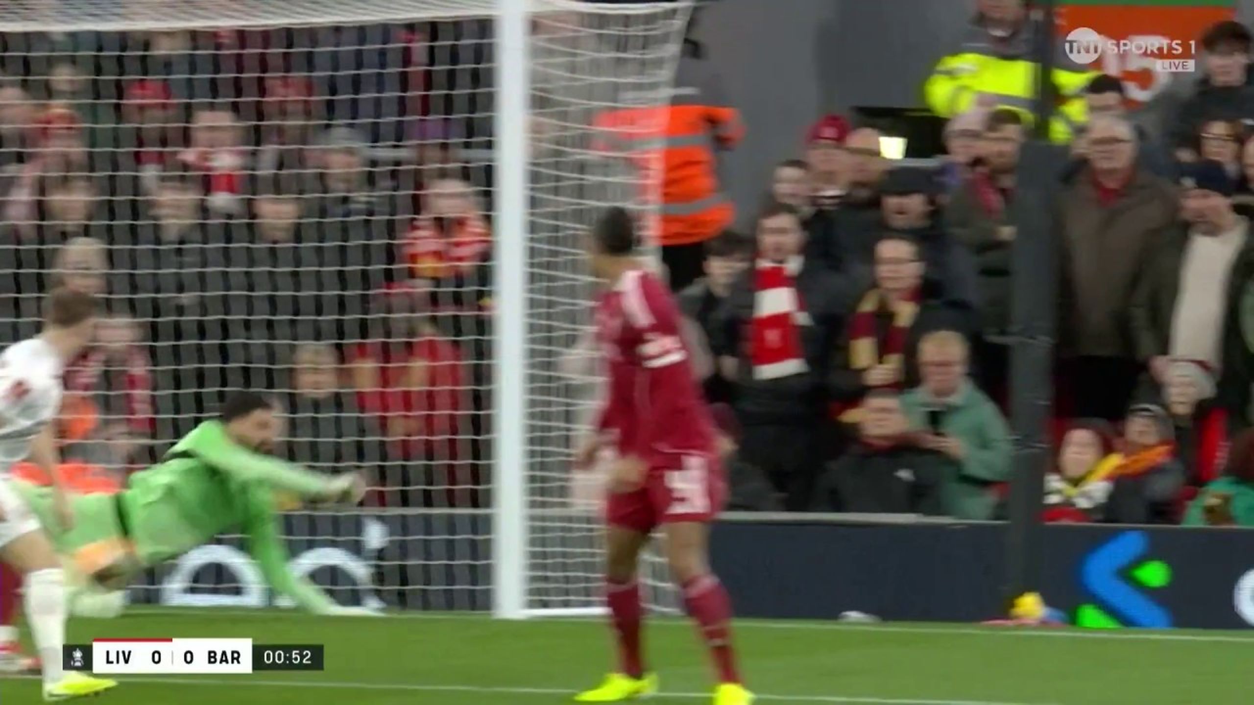 Davis Keillor-Dunn hits post as Barnsley denied shock lead at Anfield ...