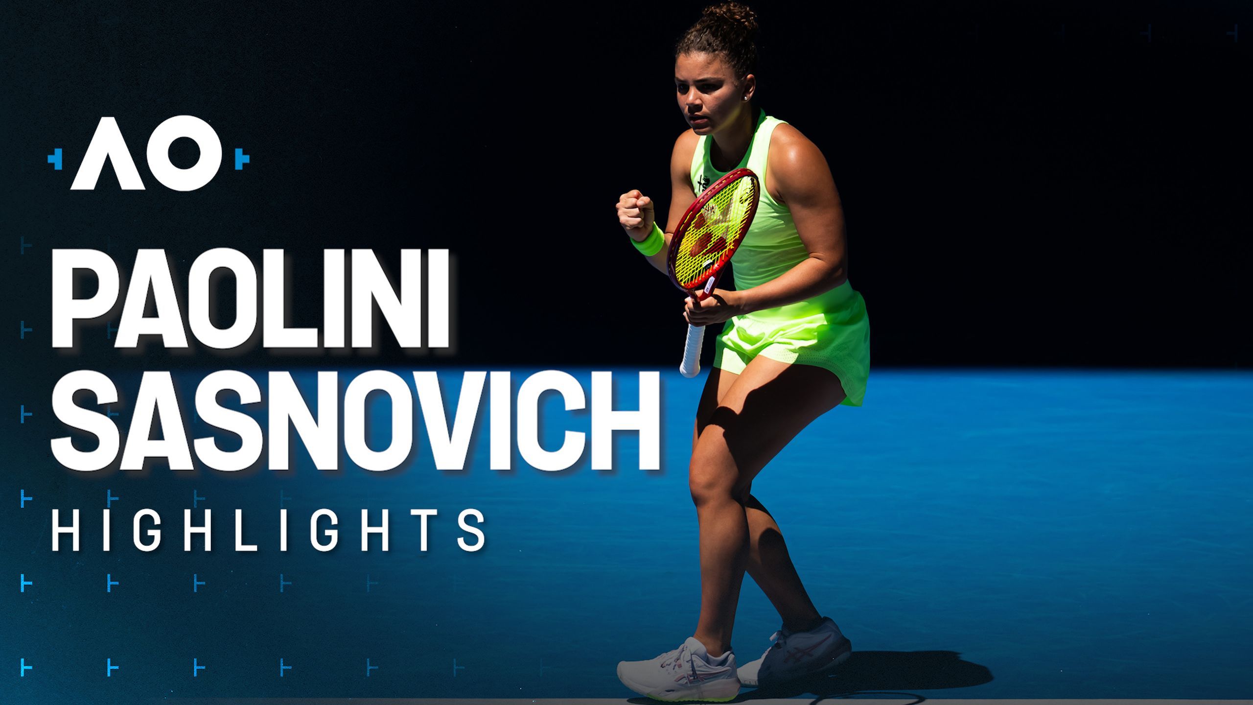 Aliaksandra Sasnovich - Jasmine Paolini - Tennis video - TNT Sports