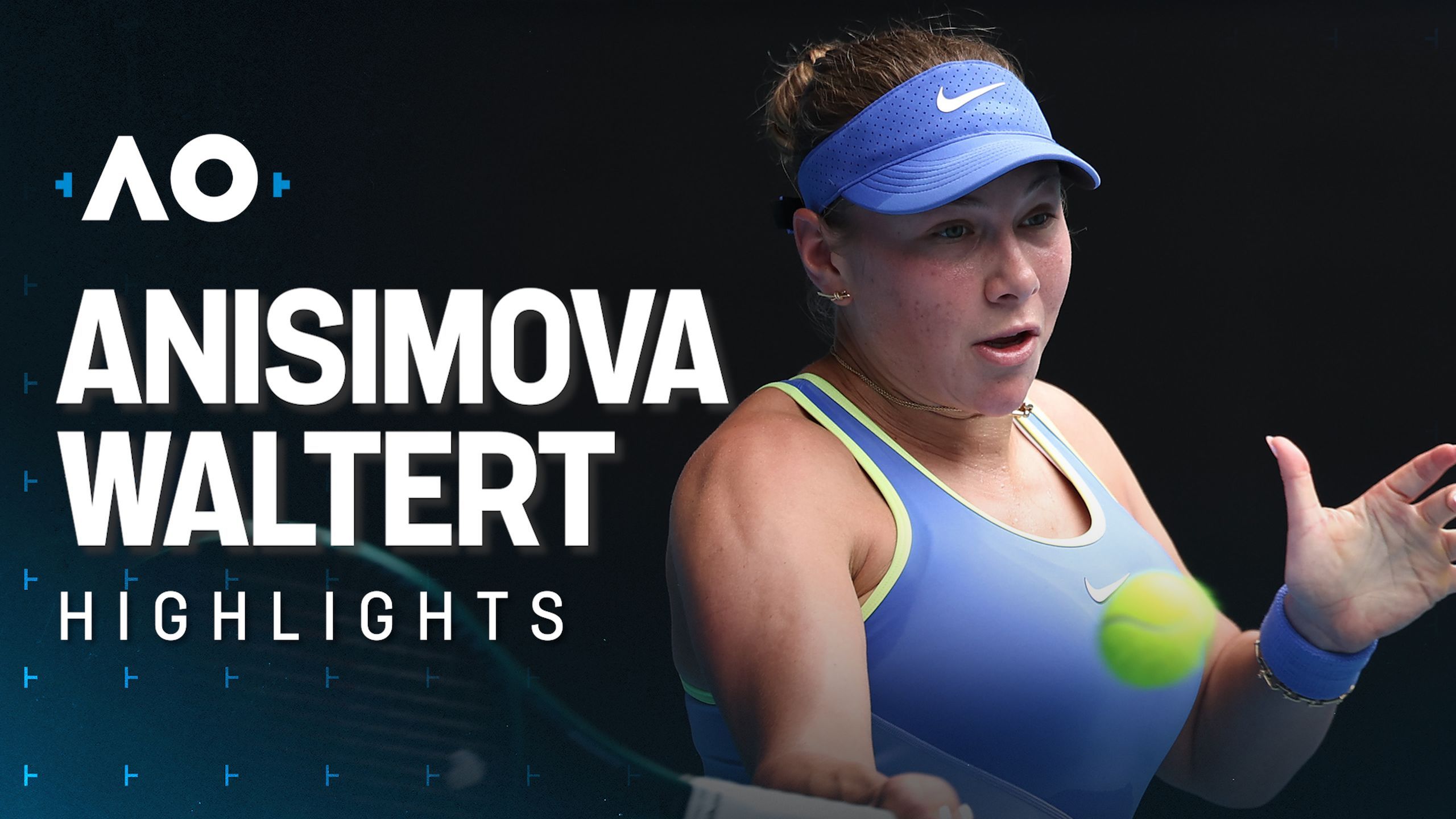 Simona Waltert - Amanda Anisimova - Australian Open highlights - Tennis ...