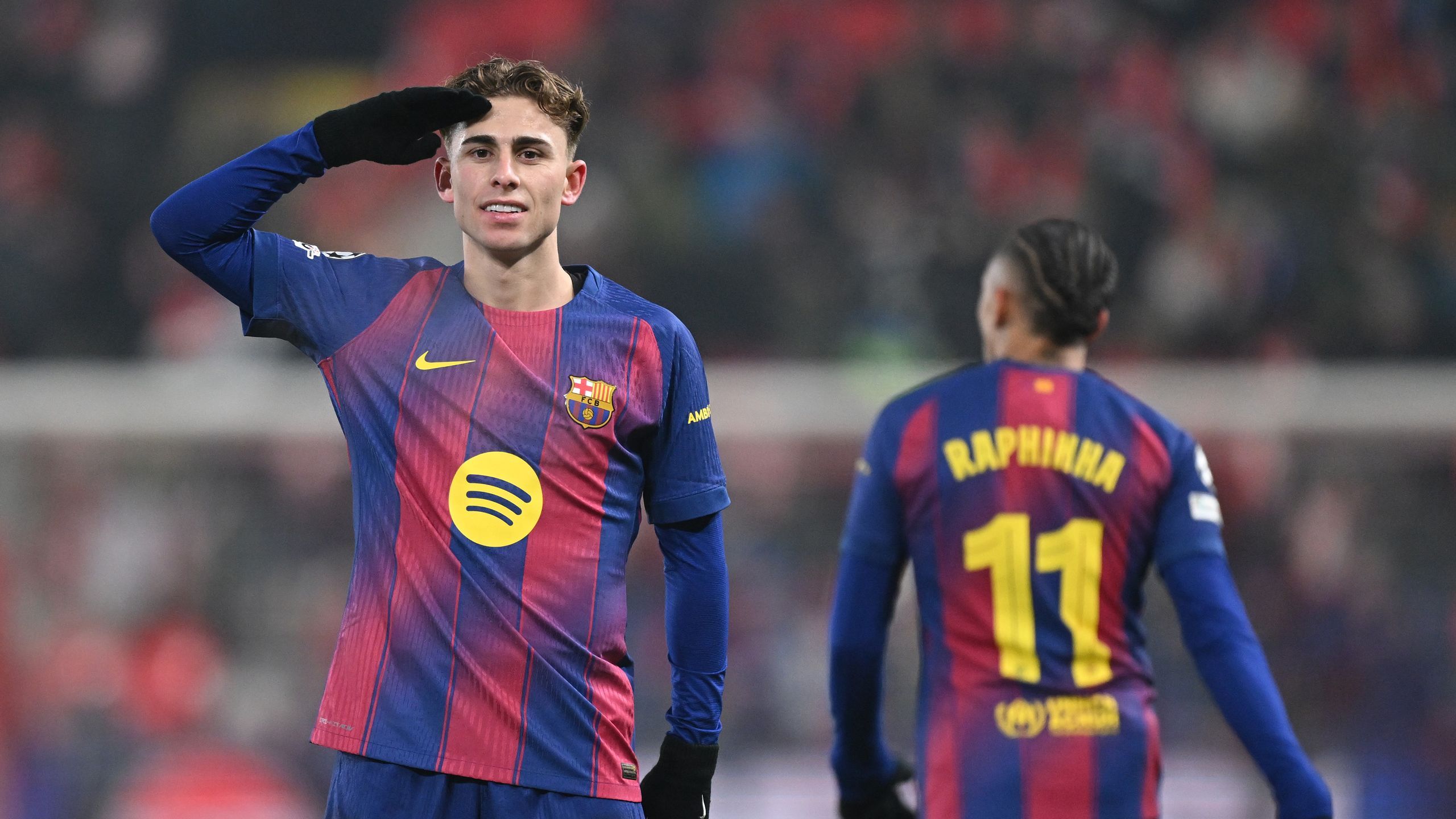 'At the double!' - Fermin Lopez gives Barcelona lead at Slavia Prague ...