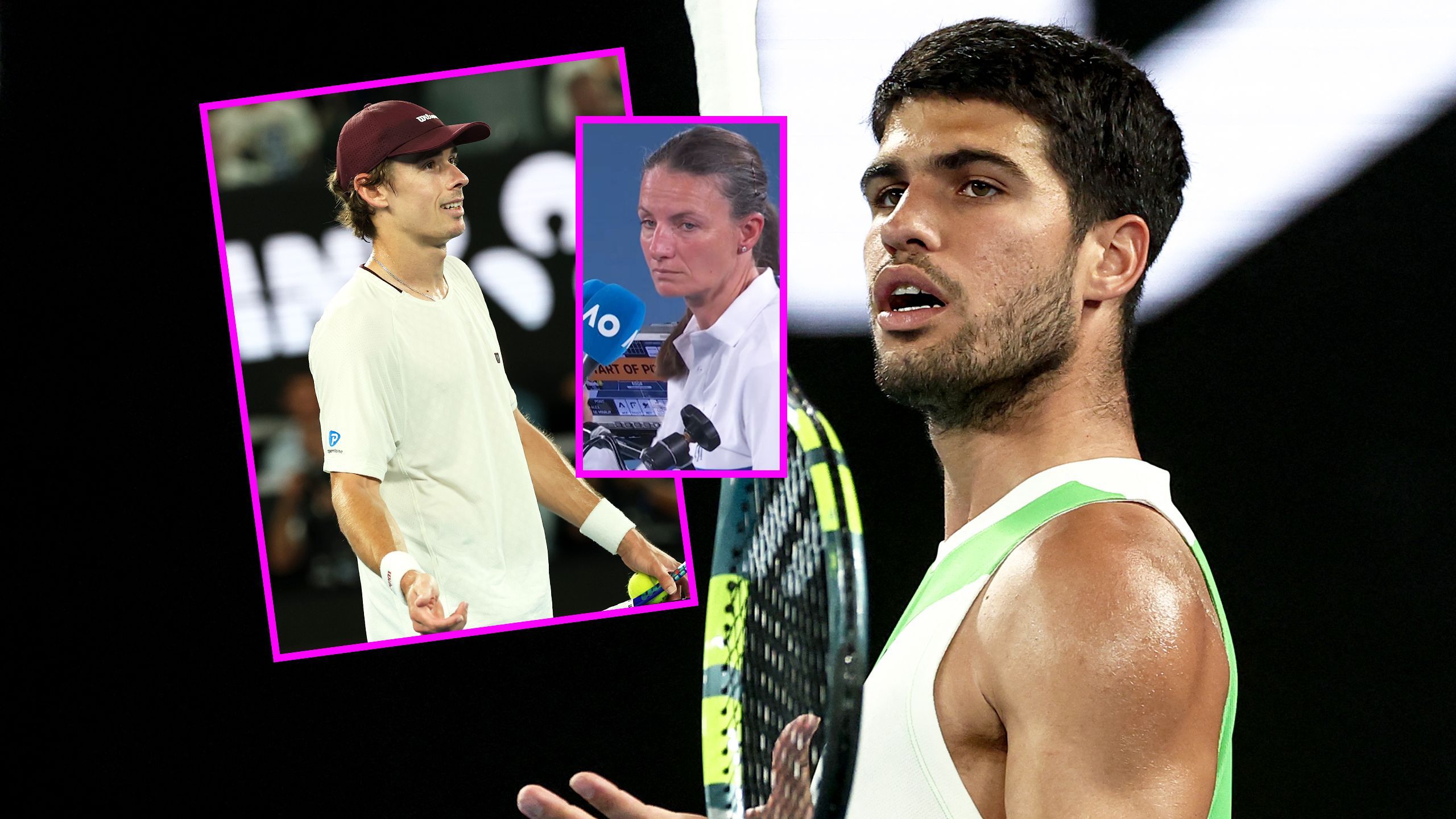 'Very sporting' Carlos Alcaraz praised for protesting 'bizarre ...