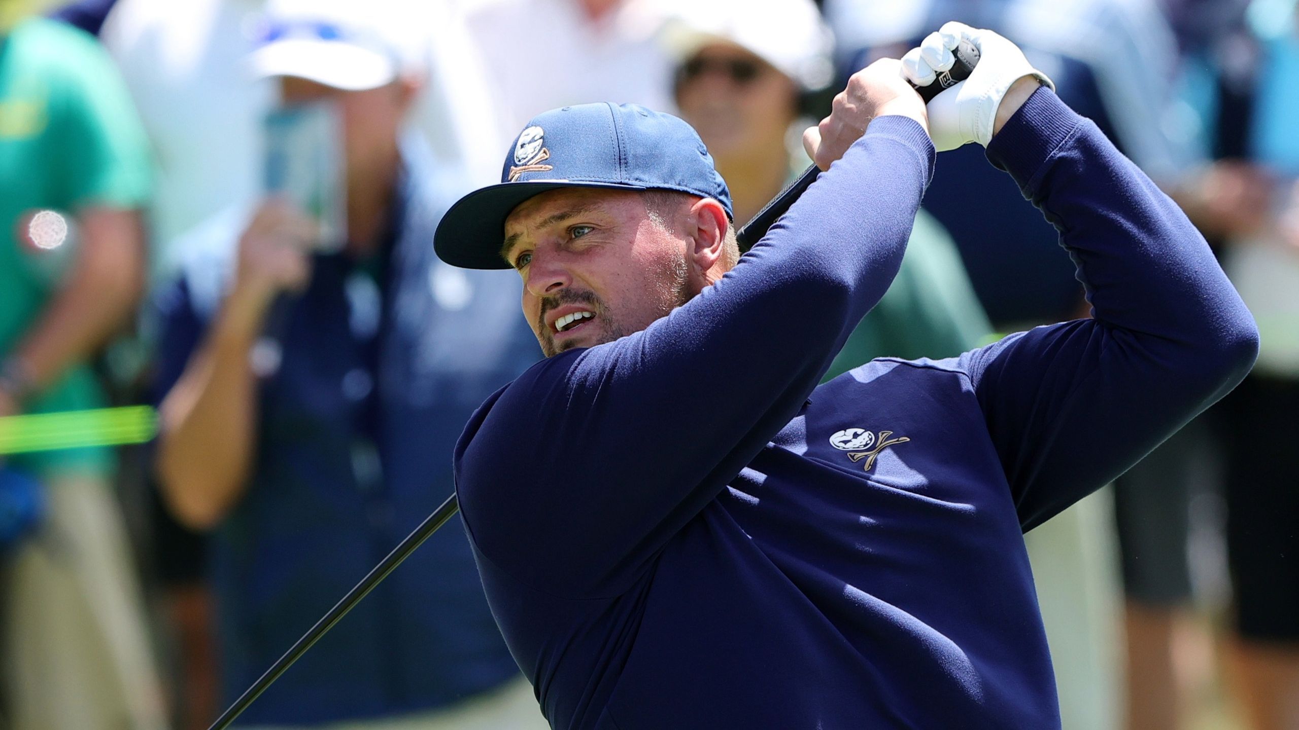 Watch as Crushers GC captain Bryson DeChambeau TOPS a drive at LIV Golf ...