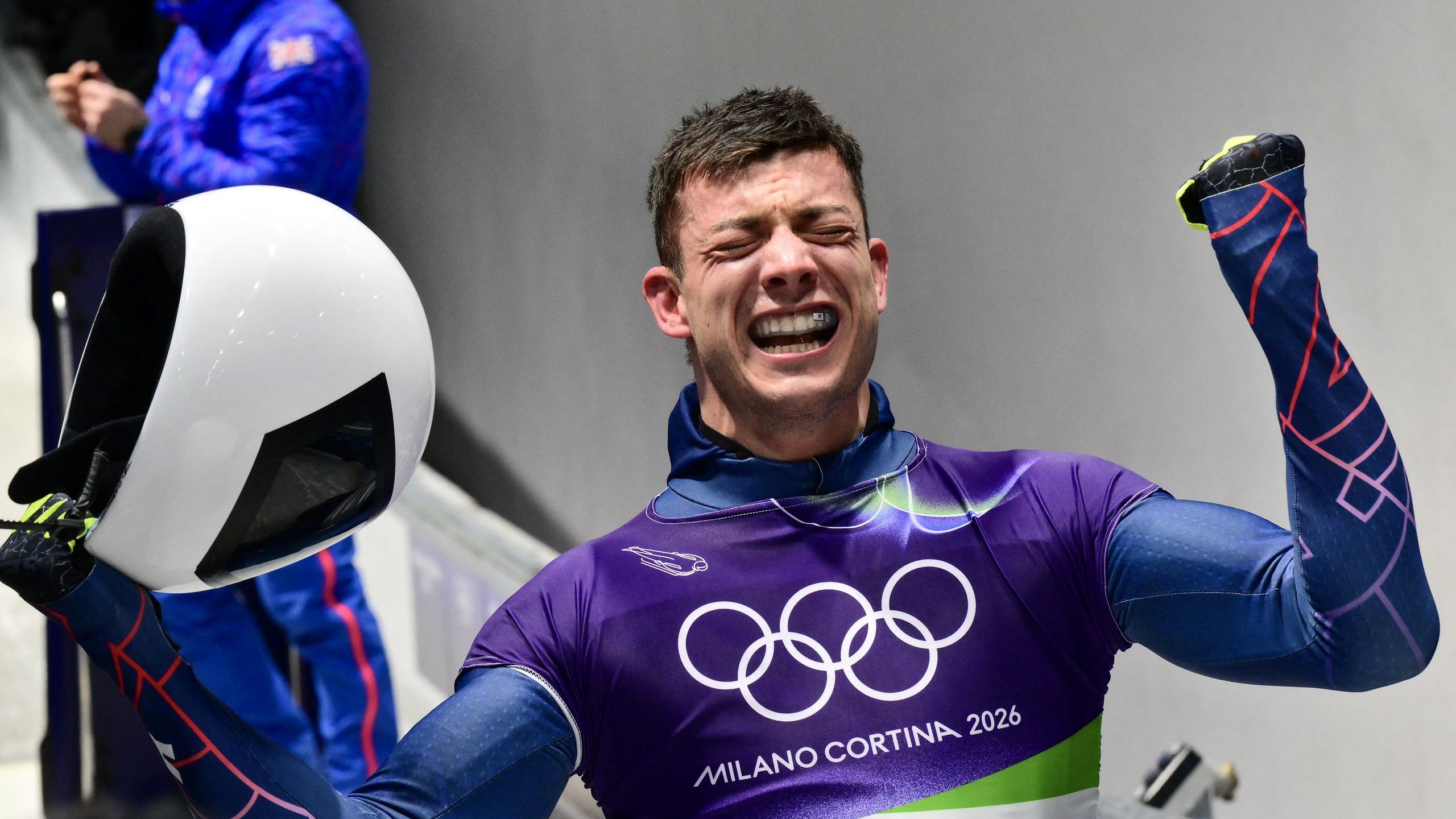 GLORIOUS scenes as Matt Weston celebrates first Team GB gold of 2026 ...