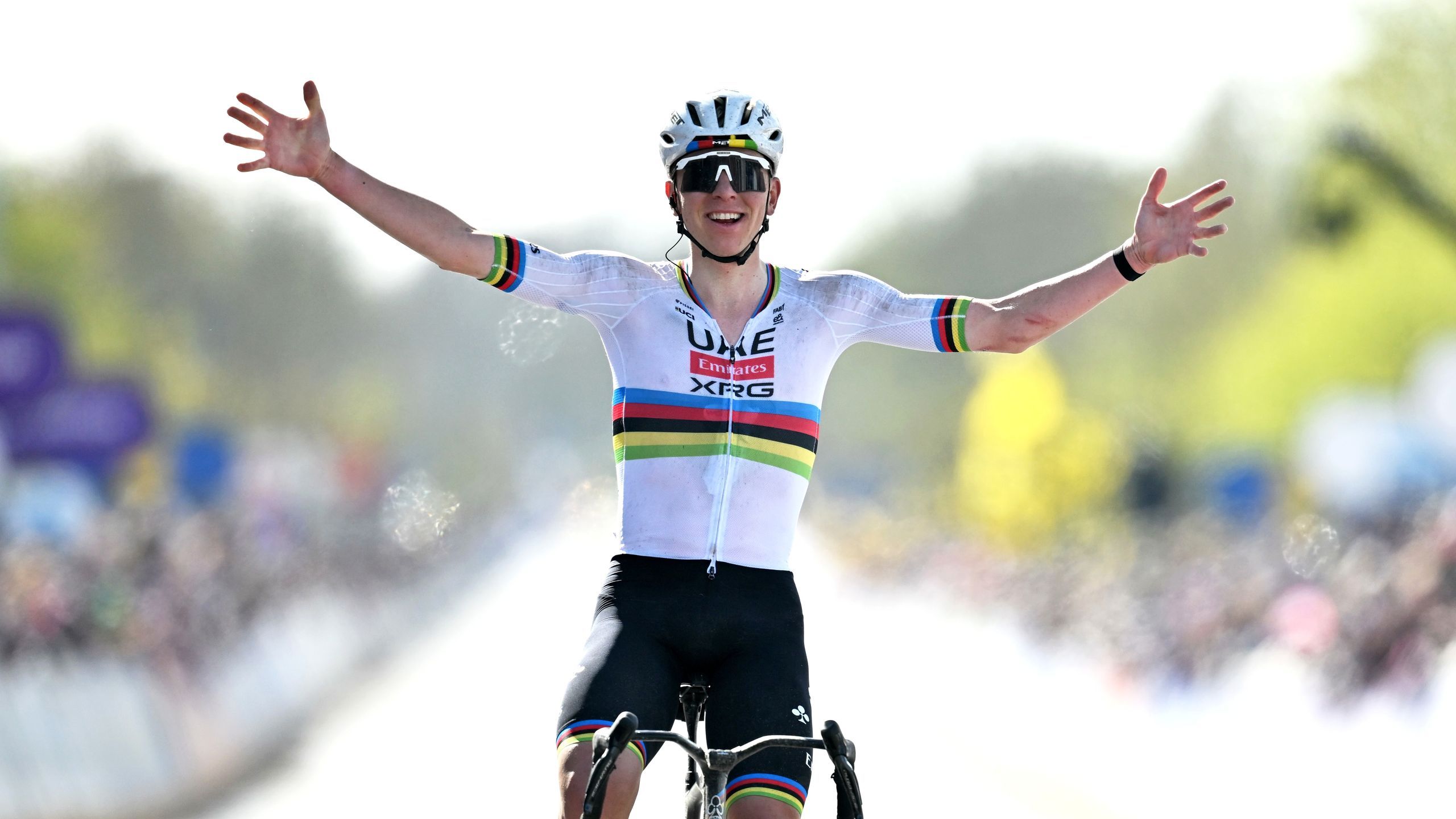 Tadej Pogacar in league of his own as Tour Of Flanders hat-trick ...