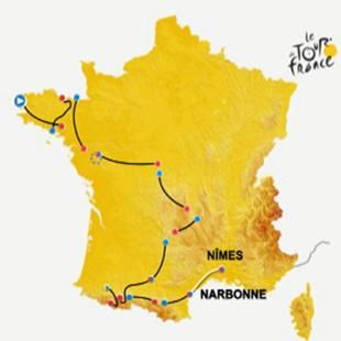 TdF: Stage 14 map - Cycling video - TNT Sports