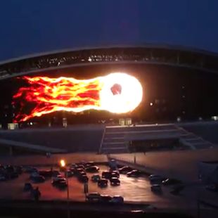 Cool fireball lights up Kazan stadium - University Sports video - TNT ...
