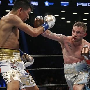 Carl Frampton becomes two-weight world champion with defeat of Leo ...