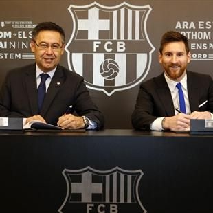 Lionel Messi signs new Barcelona contract - TNT Sports