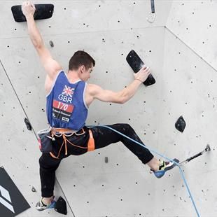 Climbing news - James Pope falls just short in lead final of European ...