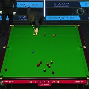 ‘Another!’ – Kyren Wilson drops ‘tremendous’ long-range red in Fergal O ...