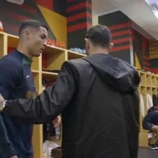 Cristiano Ronaldo and Bruno Fernandes’ handshake at Portugal training played down as a ‘joke’ by ...