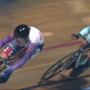 Track Champions League 2022: Sophie Lewis leads Katie Archibald home ...