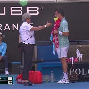 Watch as Roberto Bautista Agut calls for supervisor over violation after just 10 mins of match ...
