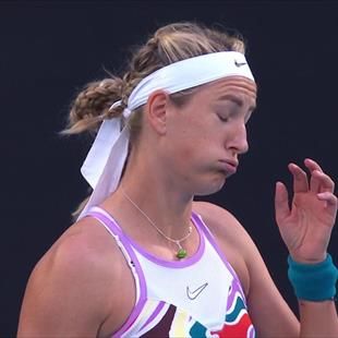 Elena Rybakina hits a huge forehand winner that leaves Victoria ...