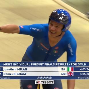 Jonathan Milan wins men's individual pursuit at European Track ...