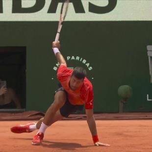 French Open: Novak Djokovic stumbles on the 'slippery' courts in semi ...