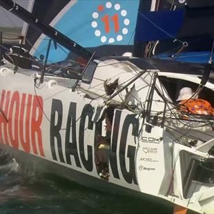 11th Hour Racing Team suffer serious damage after Leg 7 Ocean Race ...