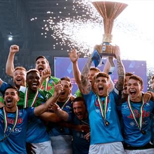 Napoli lift Serie A trophy after winning Scudetto for first time since ...