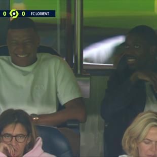 Watch as Kylian Mbappe and Ousmane Dembele laugh in the stands during ...