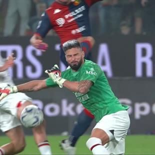 Wild finale as GOALKEEPER Olivier Giroud makes brave save to secure AC ...