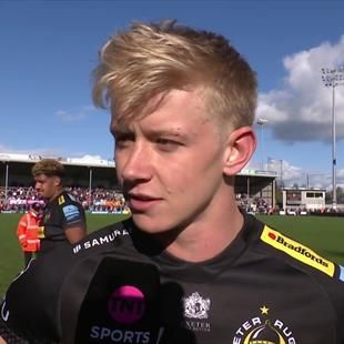 Hat-trick hero Josh Hodge delighted to 'put smiles on faces' as Exeter ...